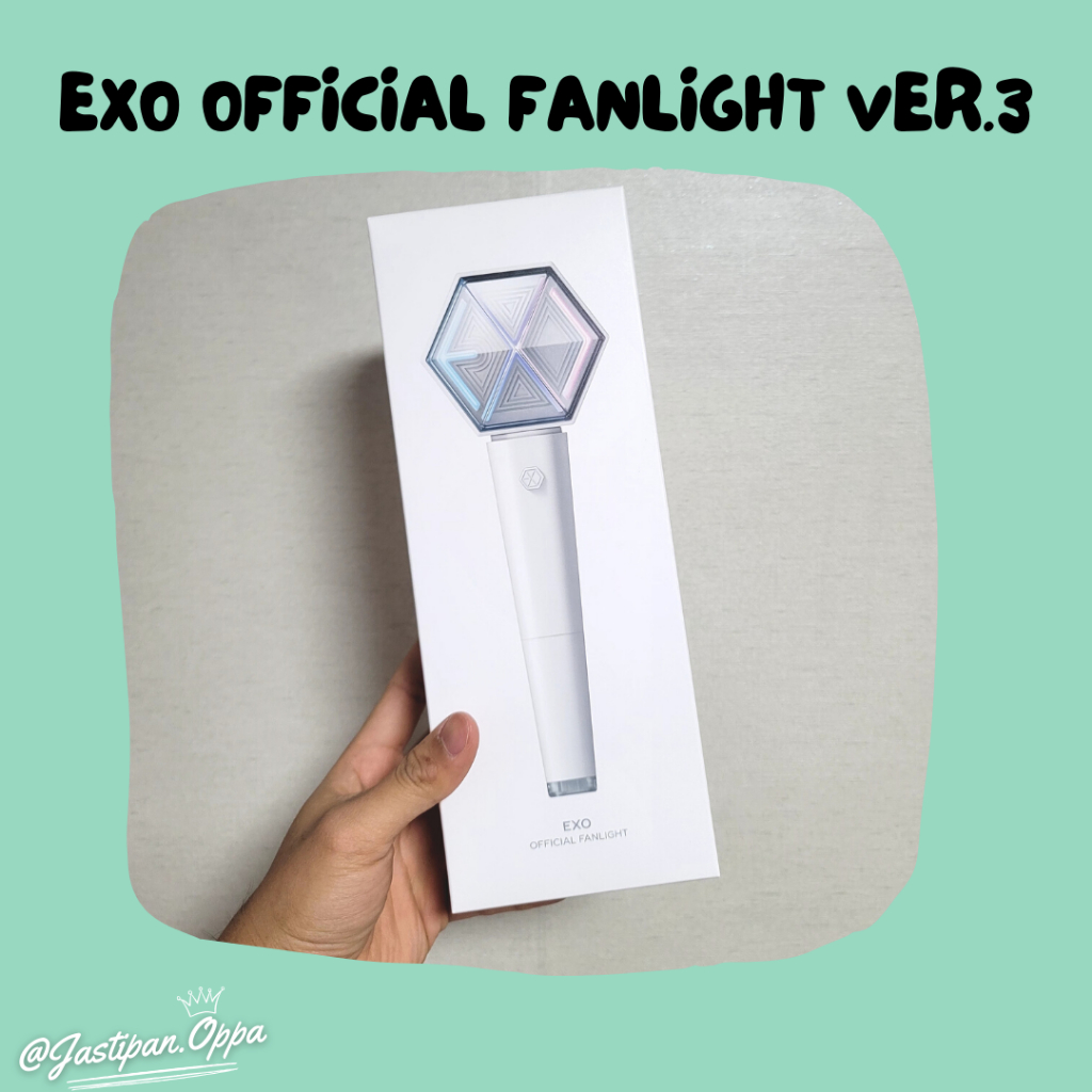 Exo OFFICIAL LIGHTSTICK Ver 3 - POB RANDOM - READY JUST CO EXO FANLIGHT ...