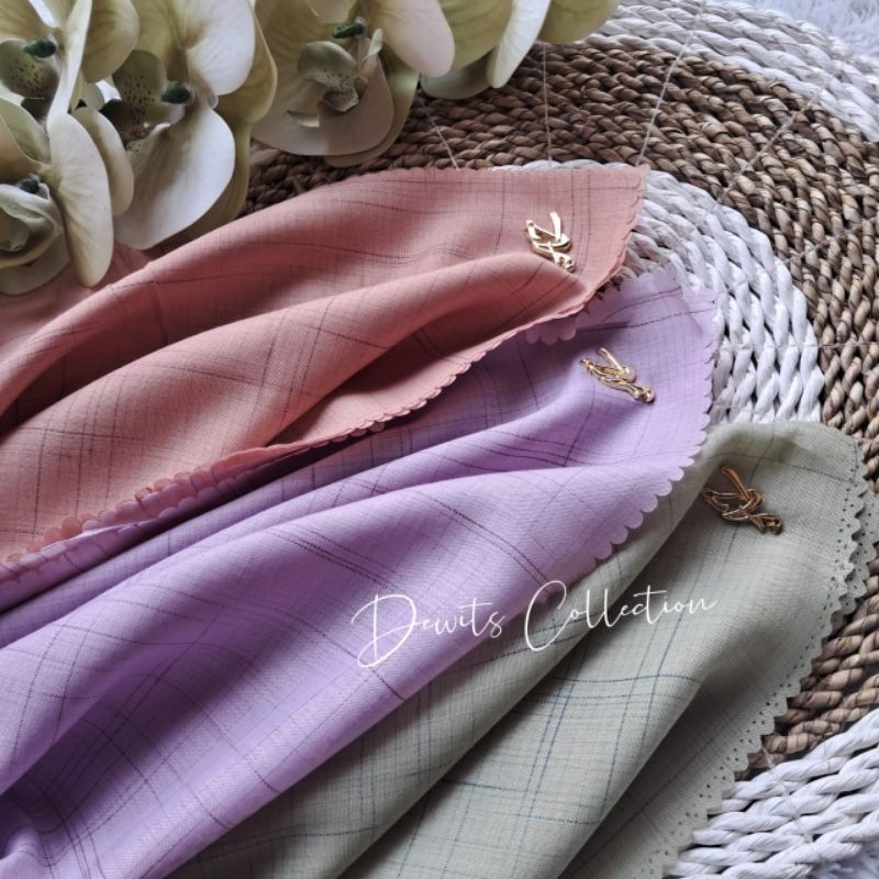 AZARA SQUARE HIJAB MORSE POUCH VOAL WAFFLE LASER CUT / AZARA LC SQUARE ...