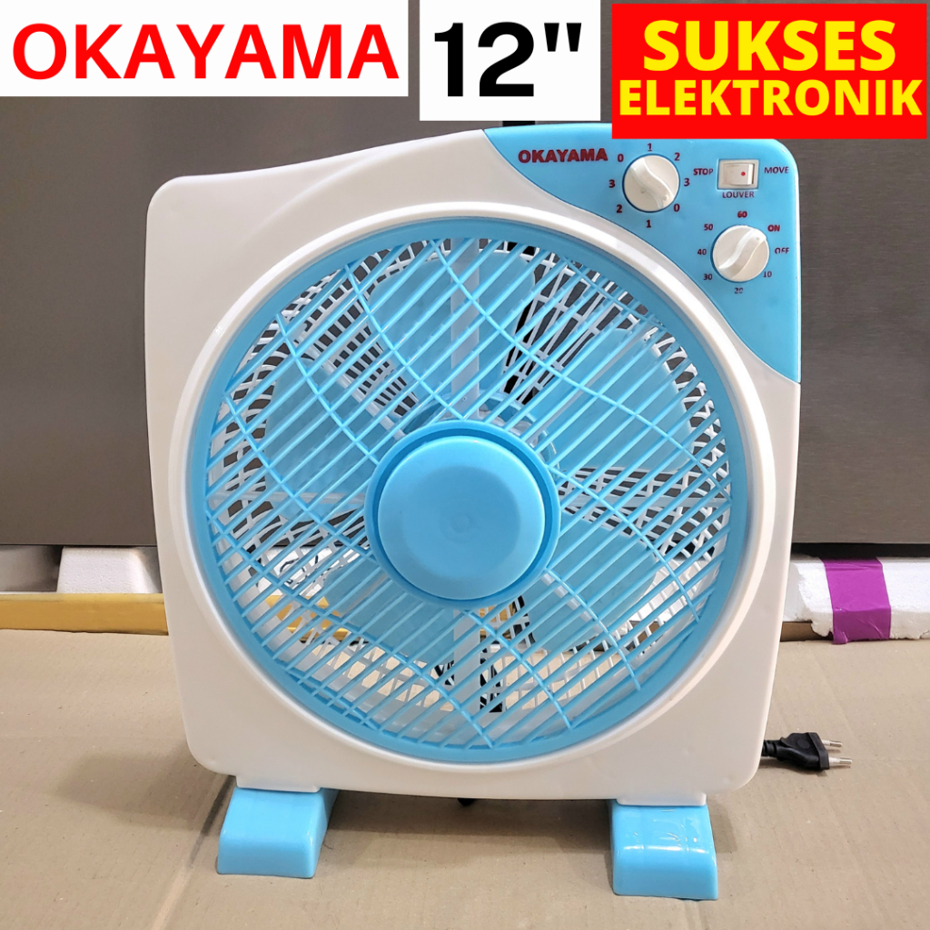 OKAYAMA 12IN BOX FAN / 12 INC INCH BOX FAN IN FAN | Shopee Malaysia