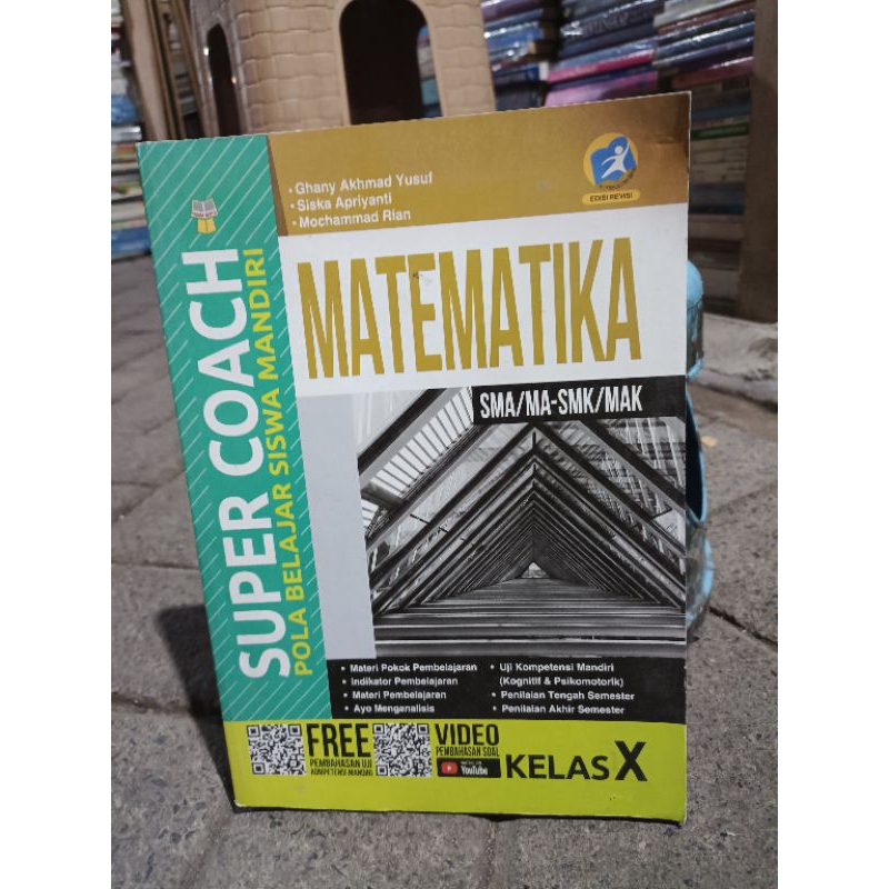 Original SUPER COACH Mathematics Class 1x10 High School Curriculum 2013 YRAMA WIDYA Revision ...