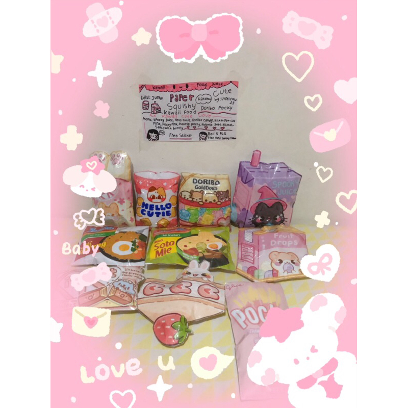 Paper Squishy handmade Kawaii food JUMBO | Shopee Malaysia