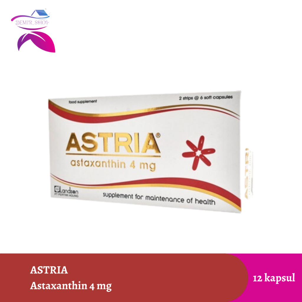 Astria Astaxanthin 4mg Box 12 Capsules | Shopee Malaysia