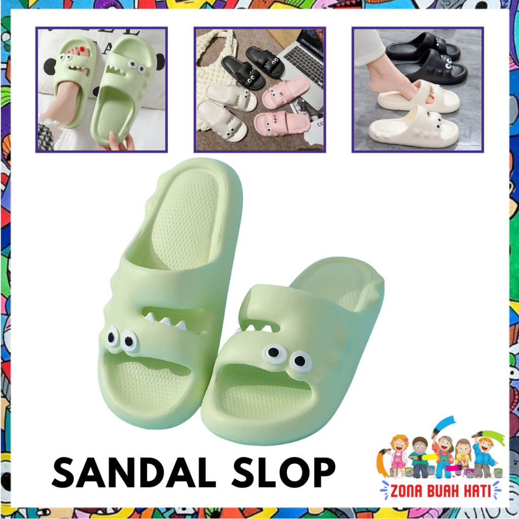 Zbh Unisex Cute Crocodile Slippers 6849 Home Slippers for Boys and ...