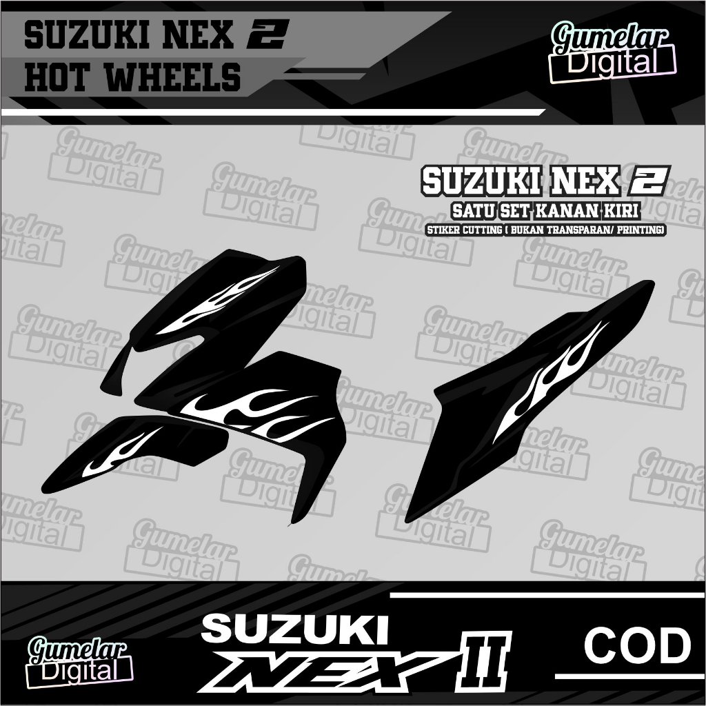 Cutting Sticker STRIPING SUZUKI NEX 2 HOT WHEELS Fire DESIGN | Shopee ...