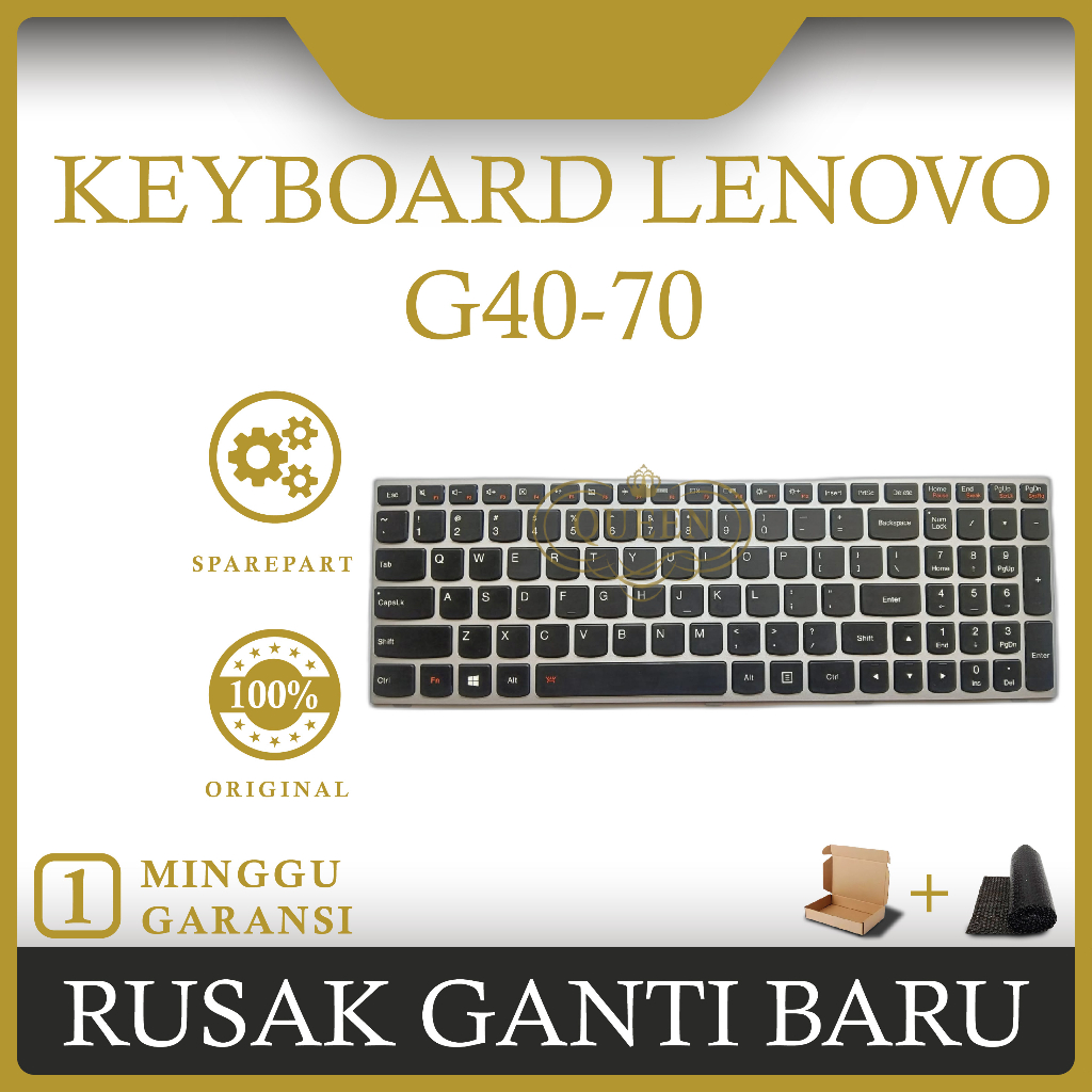 Original Lenovo G40-70 Backlit LAPTOP KEYBOARD | Shopee Malaysia