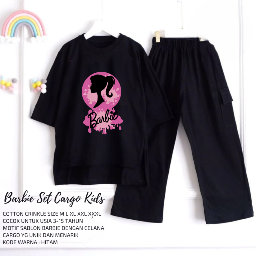 Barbie Cargo Suits Viral Airflow Premium Kids Suits Size M L XL XXL ...