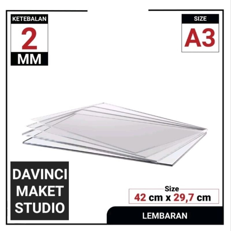 PUTIH (A3 2mm) WHITE CLEAR ACRYLIC Sheet - ACRYLIC CLEAR WHITE 2mm A3 ...