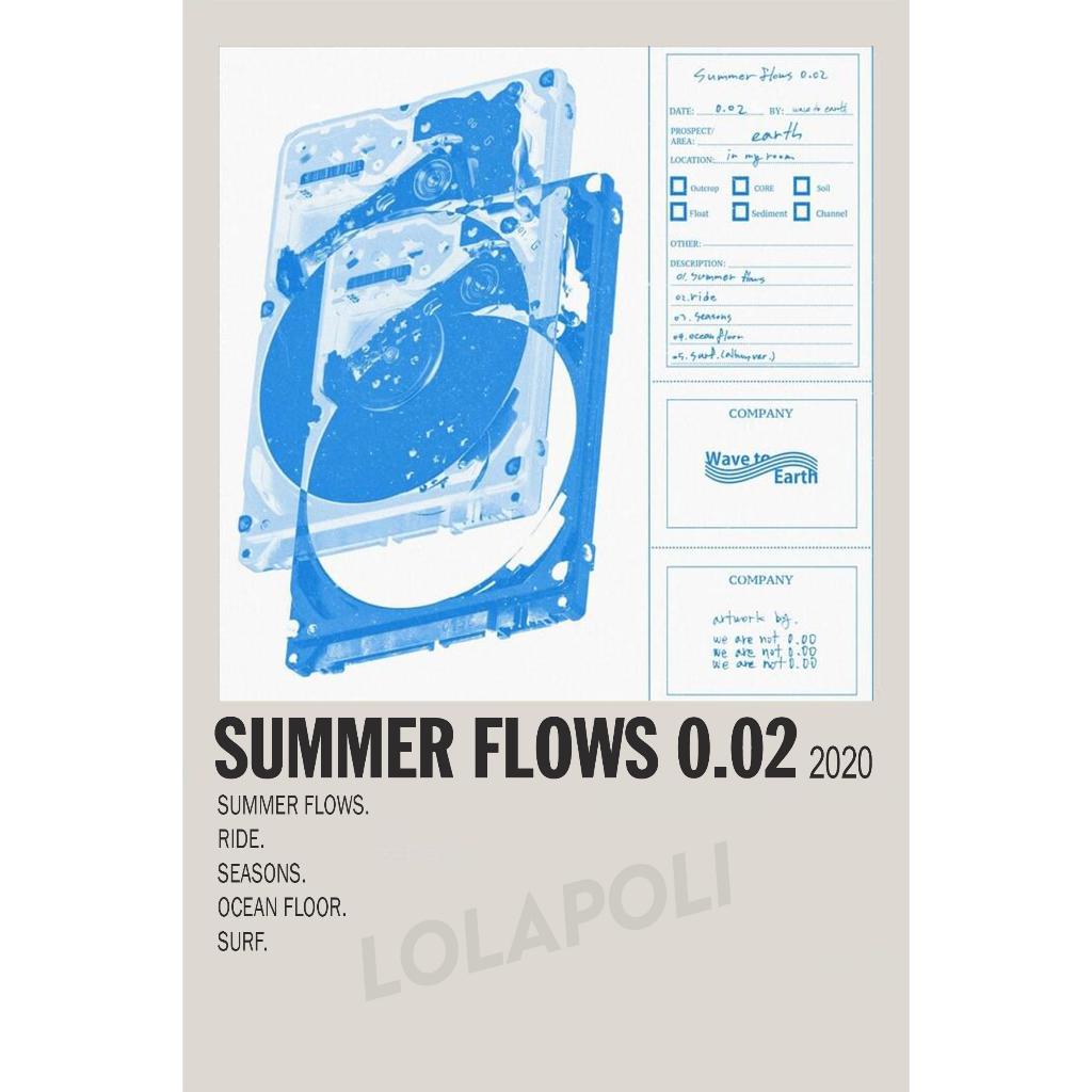 Summer Flows 0.02 Album Cover Poster - Wave to Earth | Shopee Malaysia
