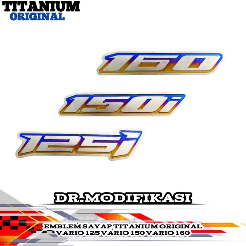 Logo Emblem 125i 150i 125 150 160 Titanium Original Vietnam | Shopee ...