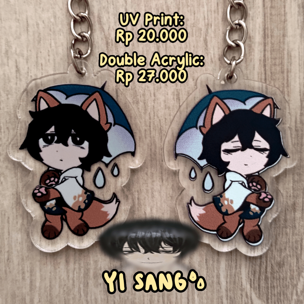 Limbus Company Outis Yi Sang Sunshower Fox EGO Keychain Fanart By ...