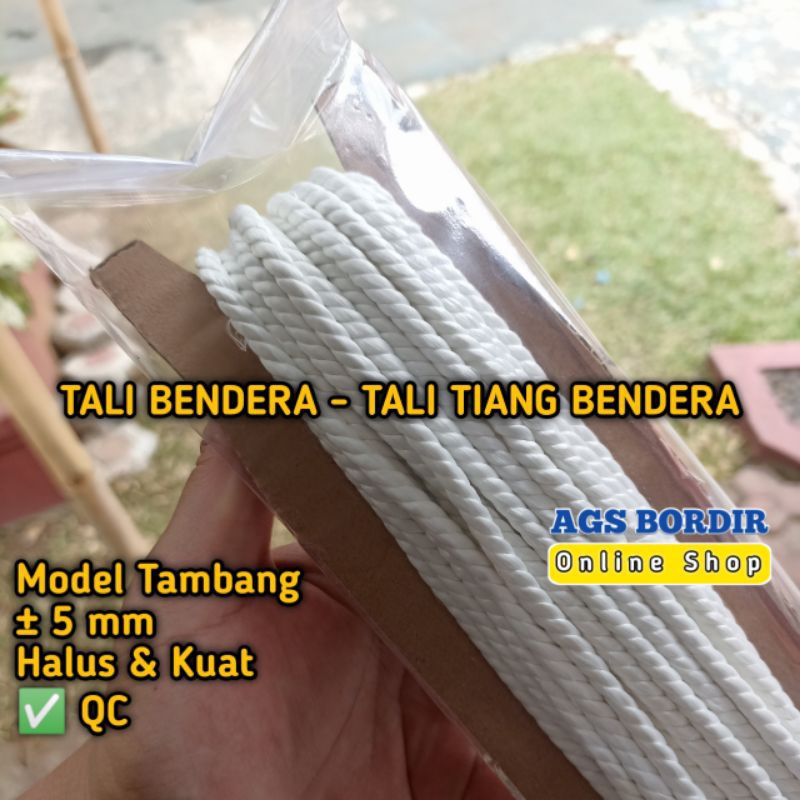 MERAH PUTIH 5mm Rope Flagpole Rope Mine model Rope 10 15 Meters 20 25 ...