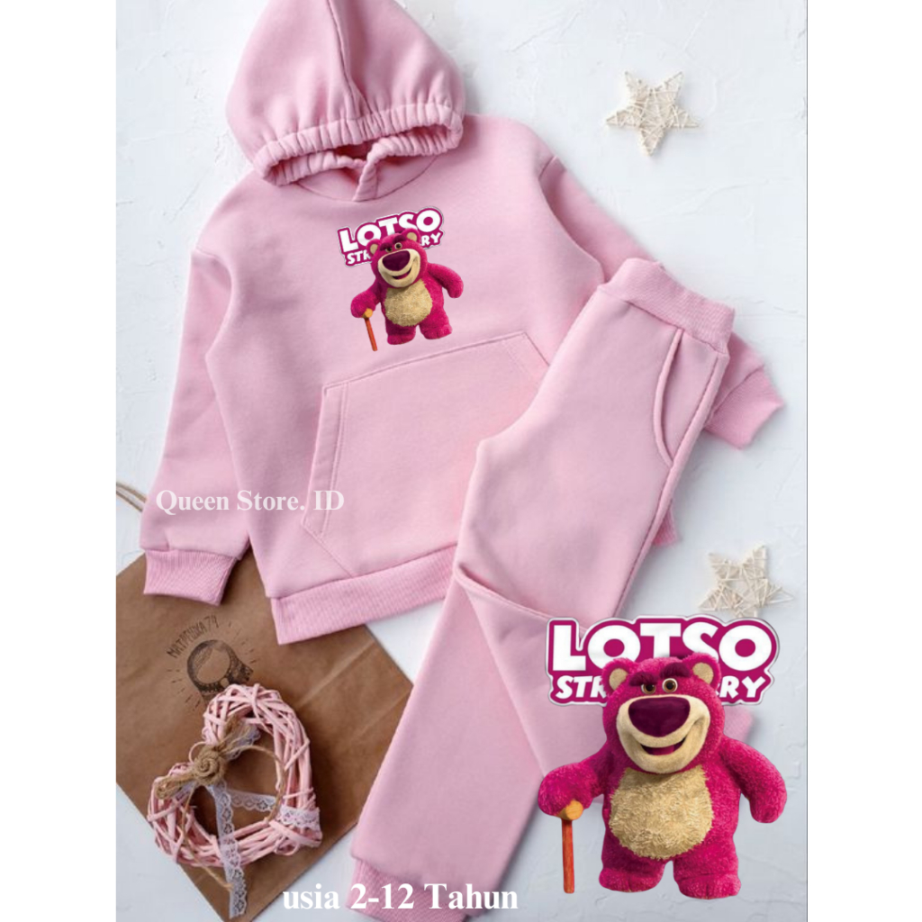Hoodie Set for boys and girls aged 2 - 12 years Lotso Toy Story ...