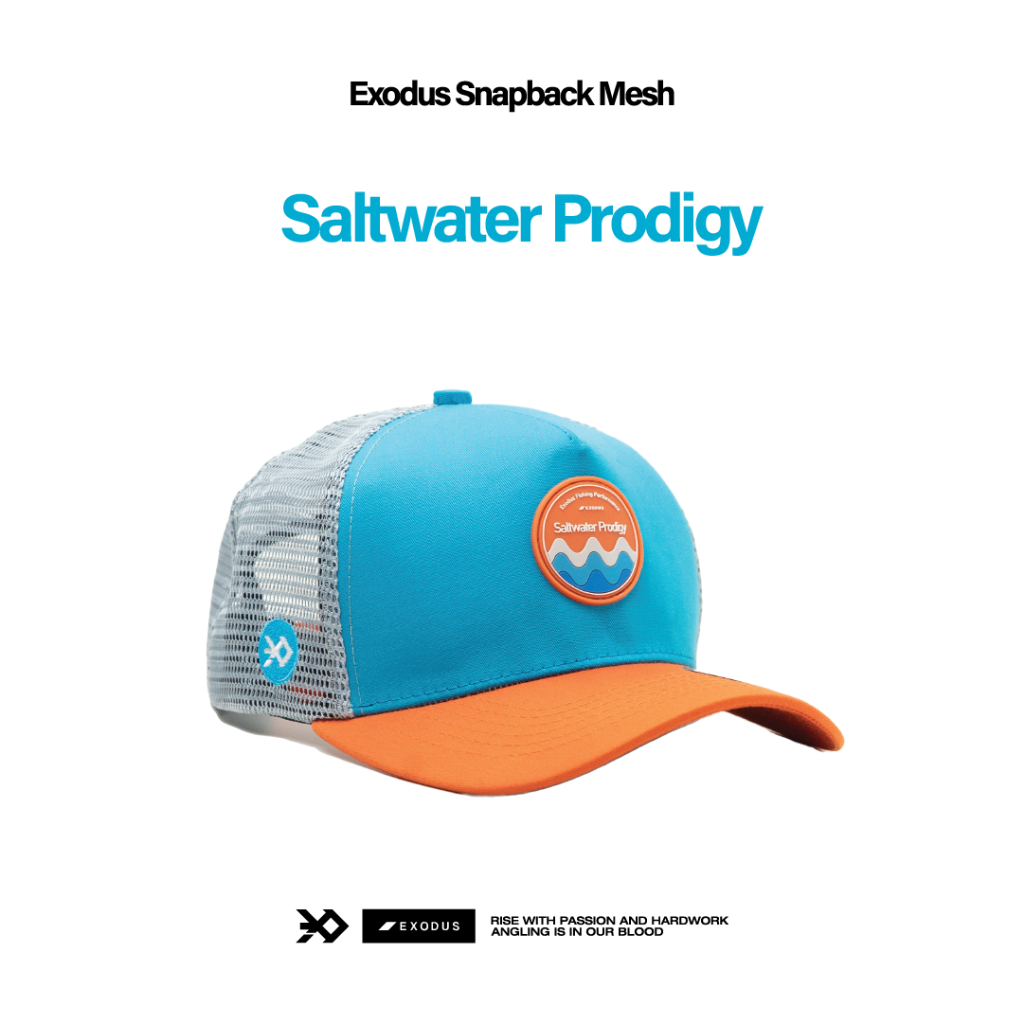 Exodus Trucker Cap - Saltwater Prodigy 2023 - Orange Blue | Shopee Malaysia