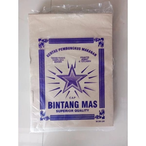 PUTIH Food Oil Paper Wrapping White Rice Wrapping Brown Paper Wrapping ...