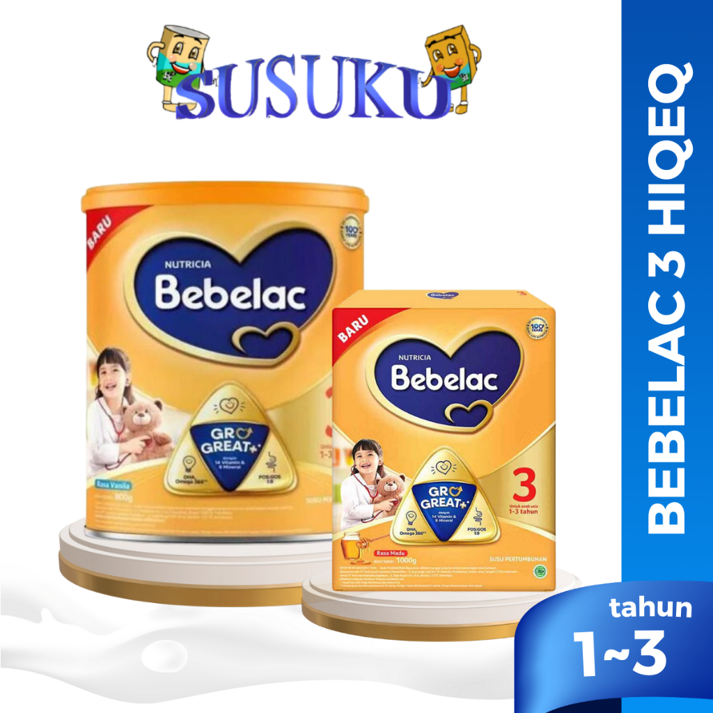 Bebelac 3 HIQ-EQ Growth Milk for Children 1-3 years Vanilla/Honey ...