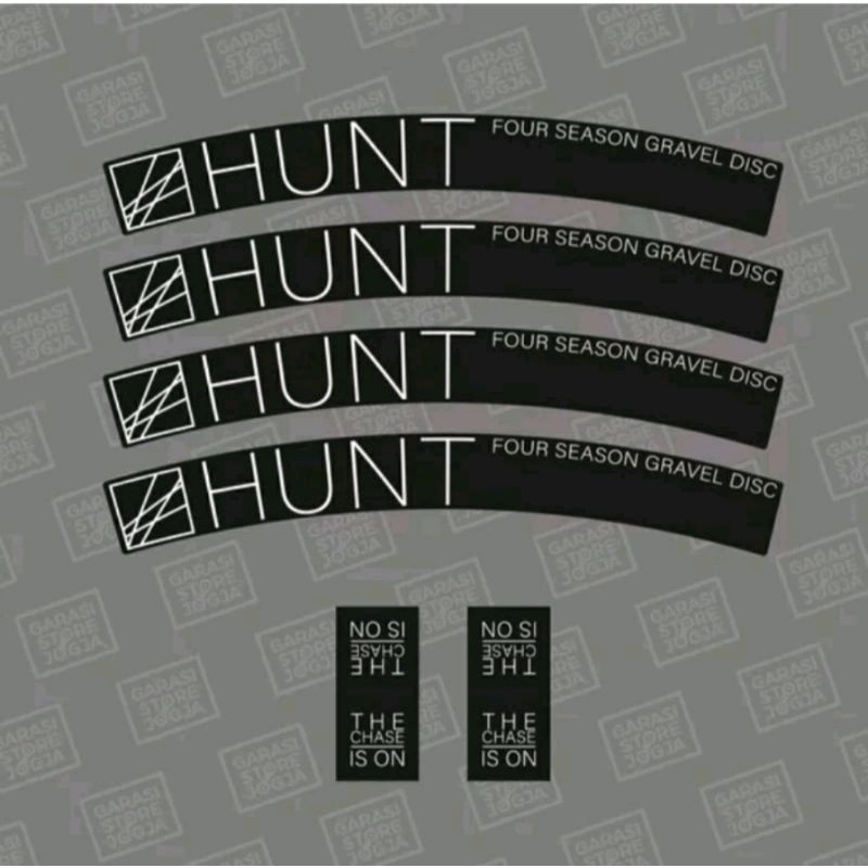 HUNT Four Season Gravel Disc Rims Sticker Decal 25 mm | Shopee Malaysia