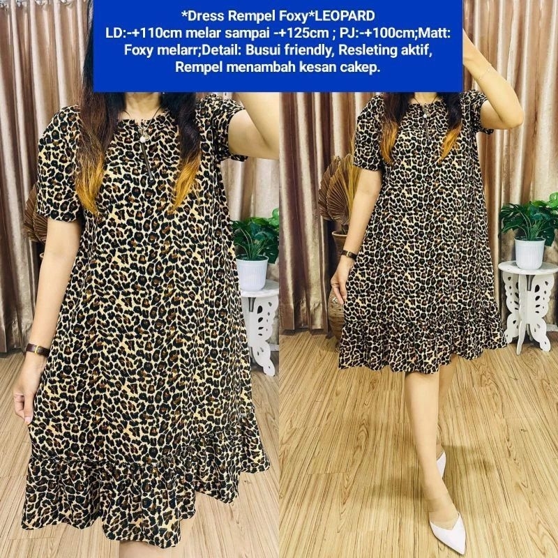 Foxy Leo Rempel Dress/Foxy Ruffle Dress/Foxy susun Dress/Canda Foxy ...