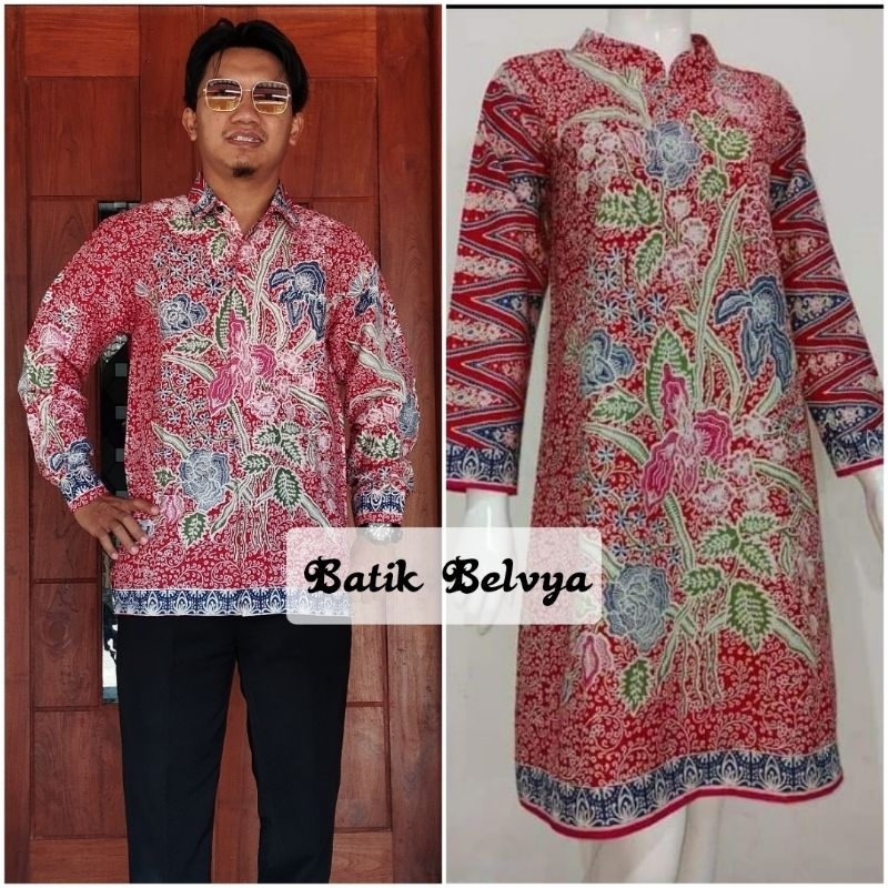 KATUN KEMEJA Couple Clothing Suits batik Zaara lapis dalam batik Tunic full batik Tops Girls ...