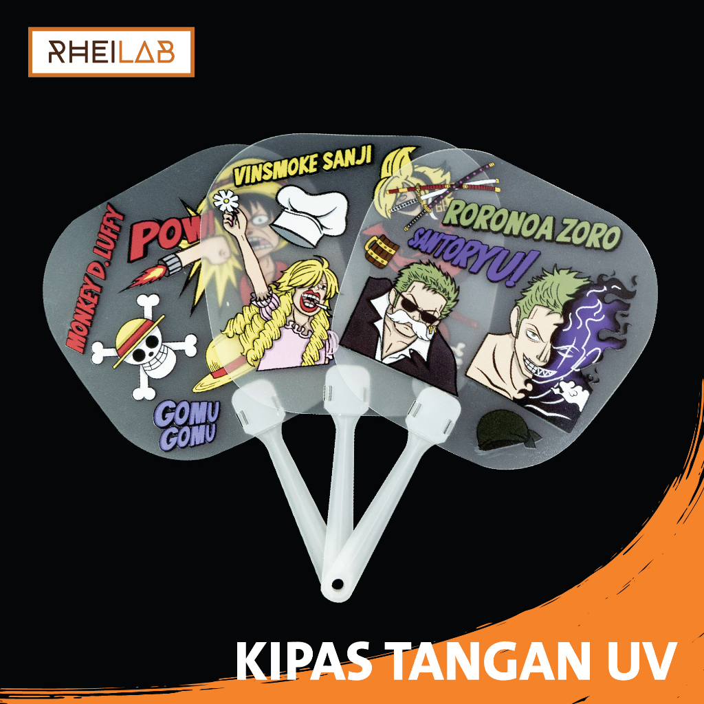 Anime Character Hand Fan/UV Print Hand Fan | Shopee Malaysia