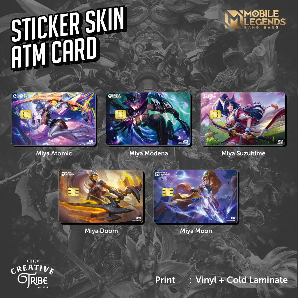 Miya - Sticker Card Skin - Vinyl ATM Debit Credit Emoney Flazz Mobile ...