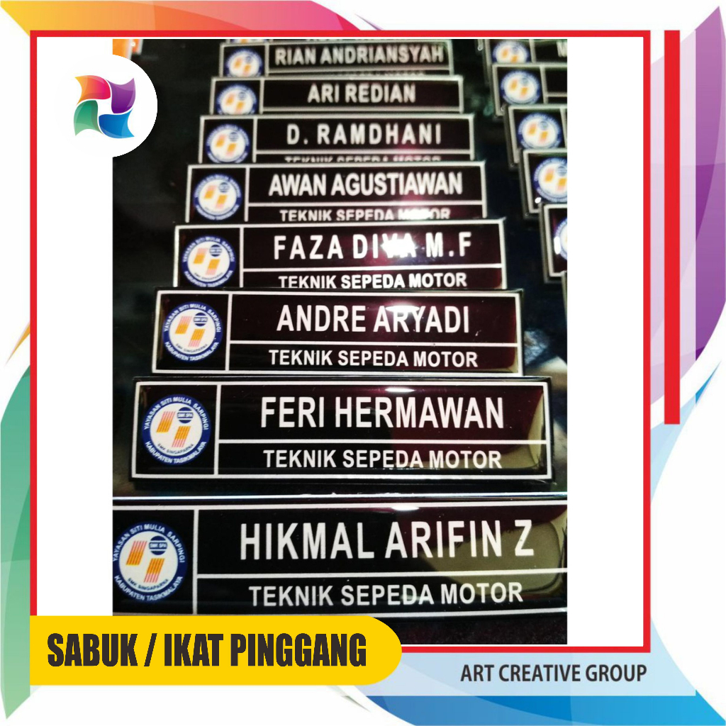 PUTIH Chest NAME PLATE / Clean White Acrylic Nametag | Shopee Malaysia