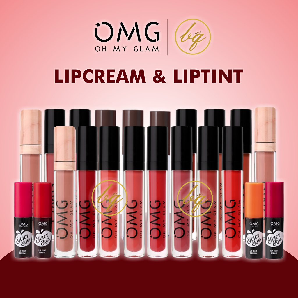 Omg oh my glam matte kiss lip cream original viral LIPCREAM | Shopee ...