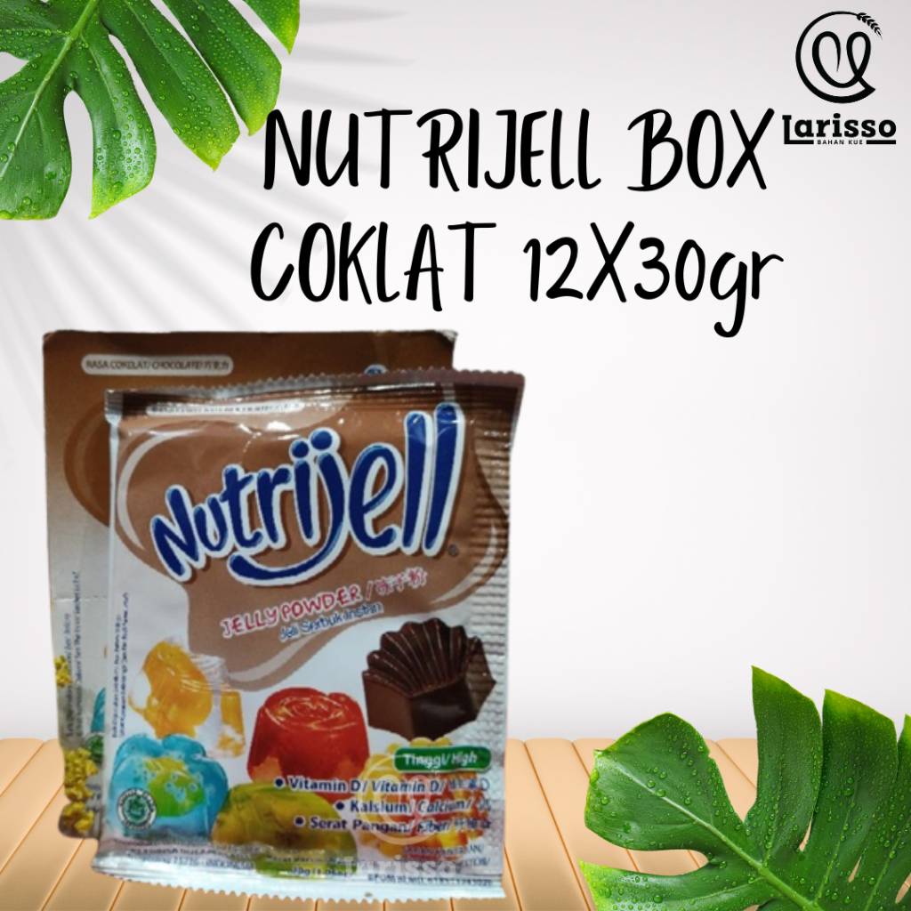 Nutrijell BOX JELLY POWDER JELI INSTANT CHOCOLATE FLAVOR POWDER 30GRAM ...