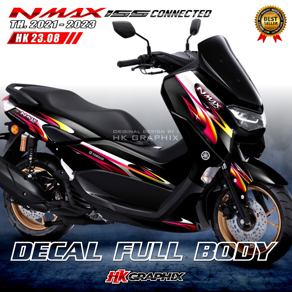 Decal Sticker NMAX New Full Body 2020 2021 2022 2023 2024 Motif Airbrush Polos HK Graphix 23.08 ...
