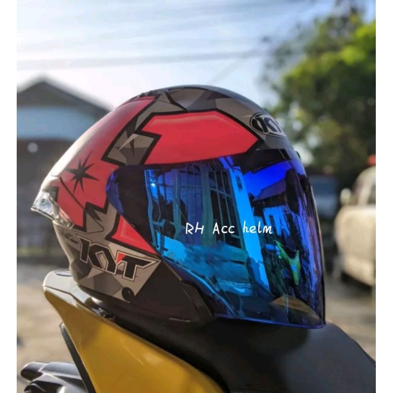 Kyt NFJ HELMET VISOR FREE STICKER | Flat VISOR KYT NFJ JPR RR15 ALV ...