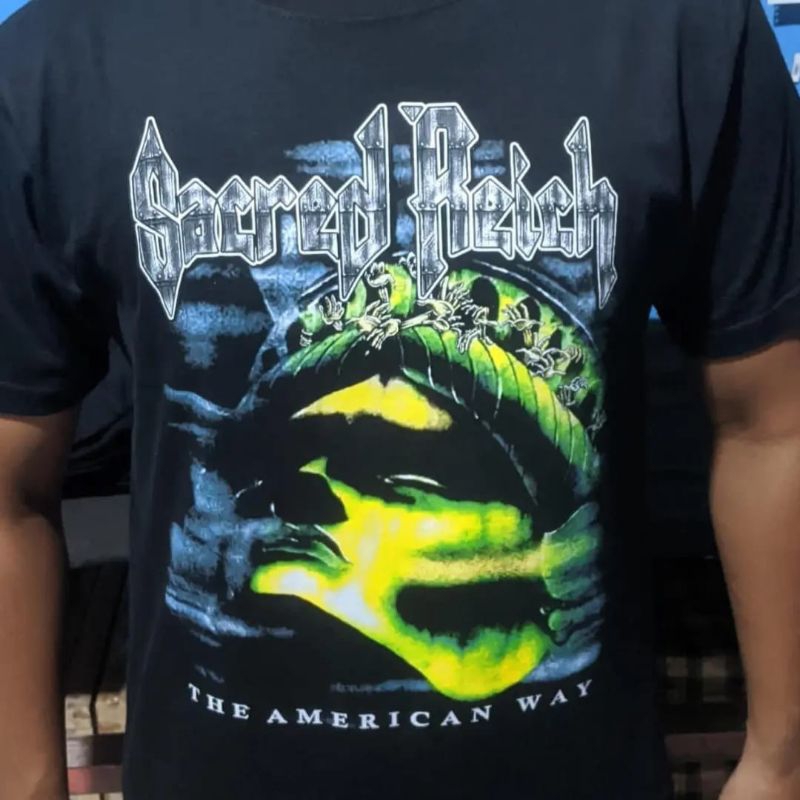 Sacred Reich T-Shirt - The American Way | Shopee Malaysia