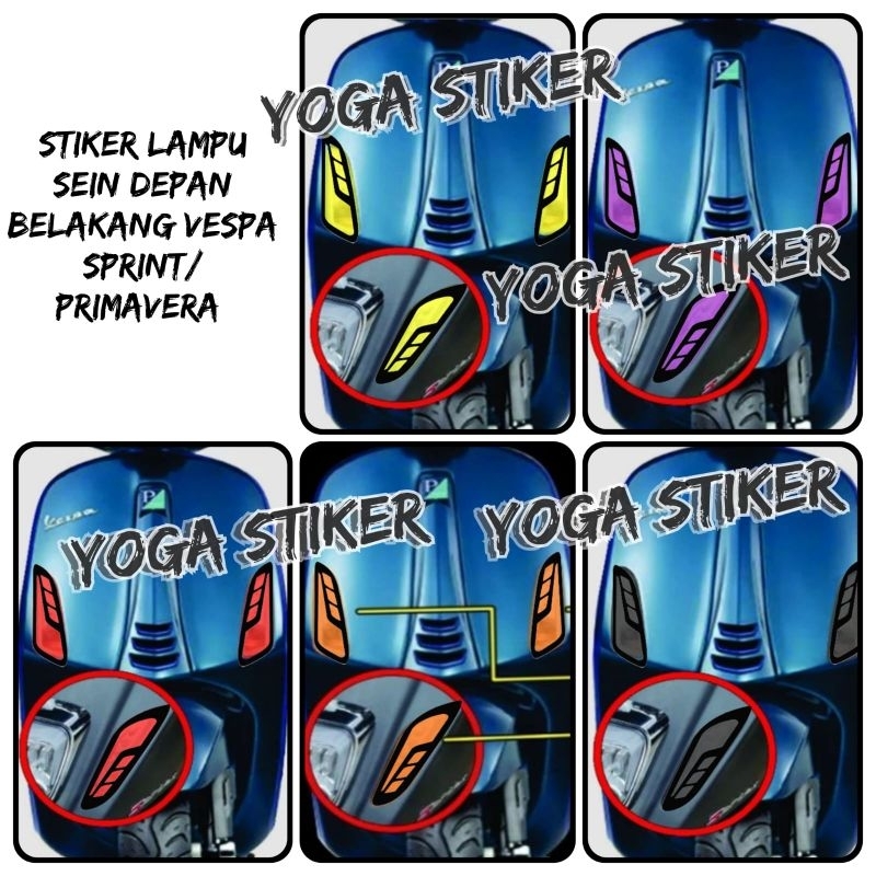VESPA SPRINT FRONT REAR SIGNAL LIGHT STICKER | Shopee Malaysia