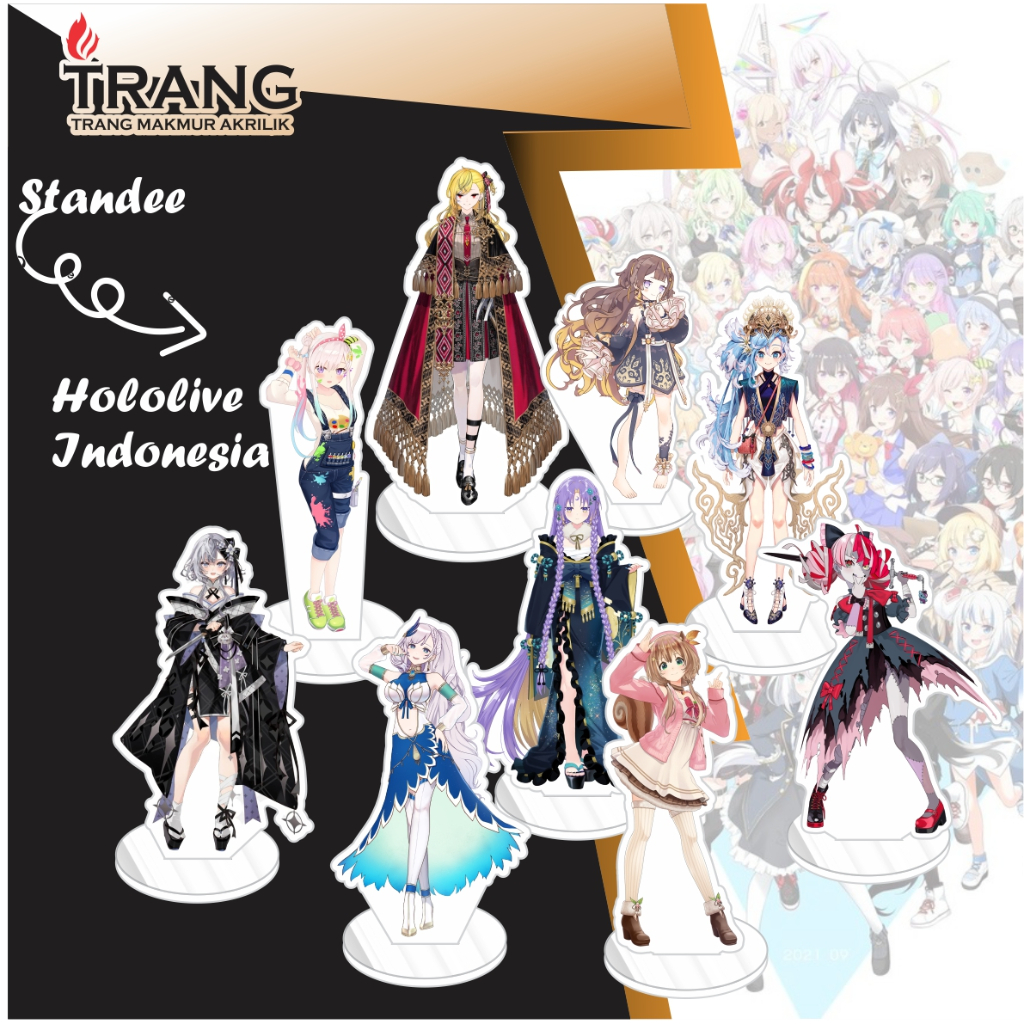 Standee figure Acrylic Vtuber Hololive Indonesia Anya Iofi Kaela Kobo ...