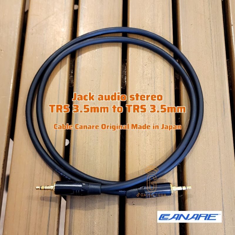 Cable 100cm TRS 3.5mm to TRS 3.5mm Stereo Canare Original Made in Japan | Shopee Malaysia