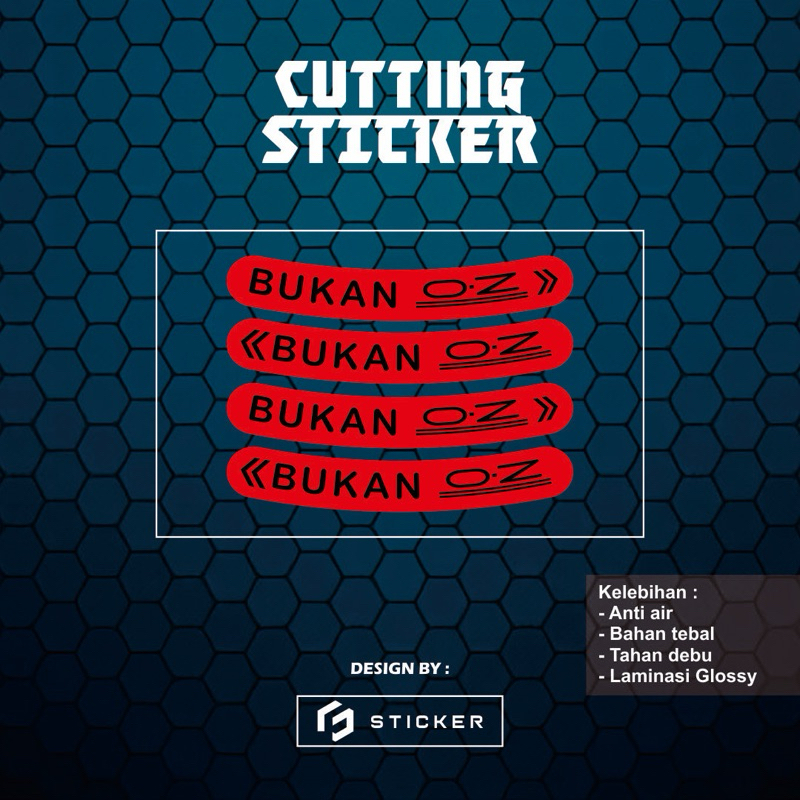 Rim Stickers Not OZ | On SHOPEE | For MOTORCYCLES | Waterproof OUTDOOR ...