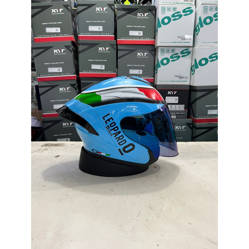Zip leopard Full Sticker SNI Half Face Helmet - Similar to Khairos ...