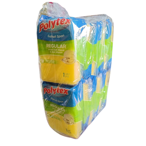 POLYTEX DISH WASHING SPONGE COIL contains 12 Pcs | Shopee Malaysia