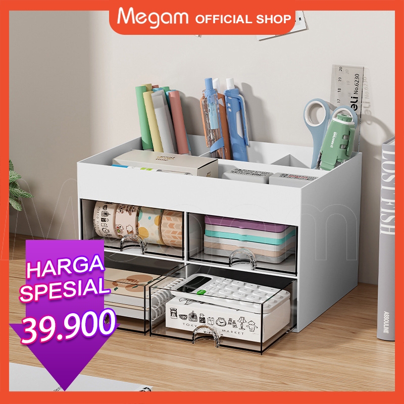 Megam Drawer Rack Acrylic Desk Storage Accessories Stacking Rack ...