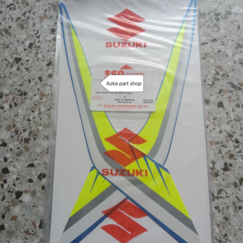 Tape set body cowling GSX R 150 Blue original SGP | Shopee Malaysia