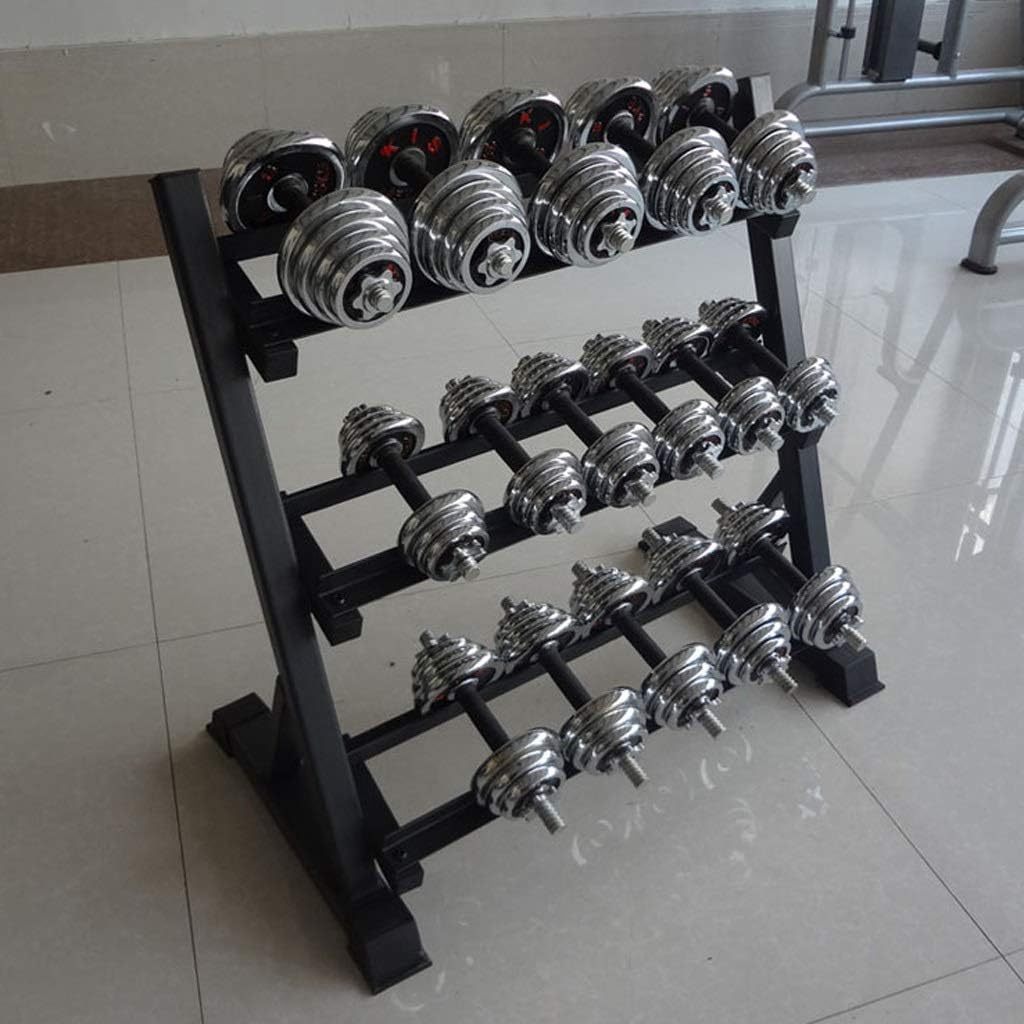 3 Layer Dumbbell Barbell Rack Dumble Dumbbell Rack Home Fitness ...