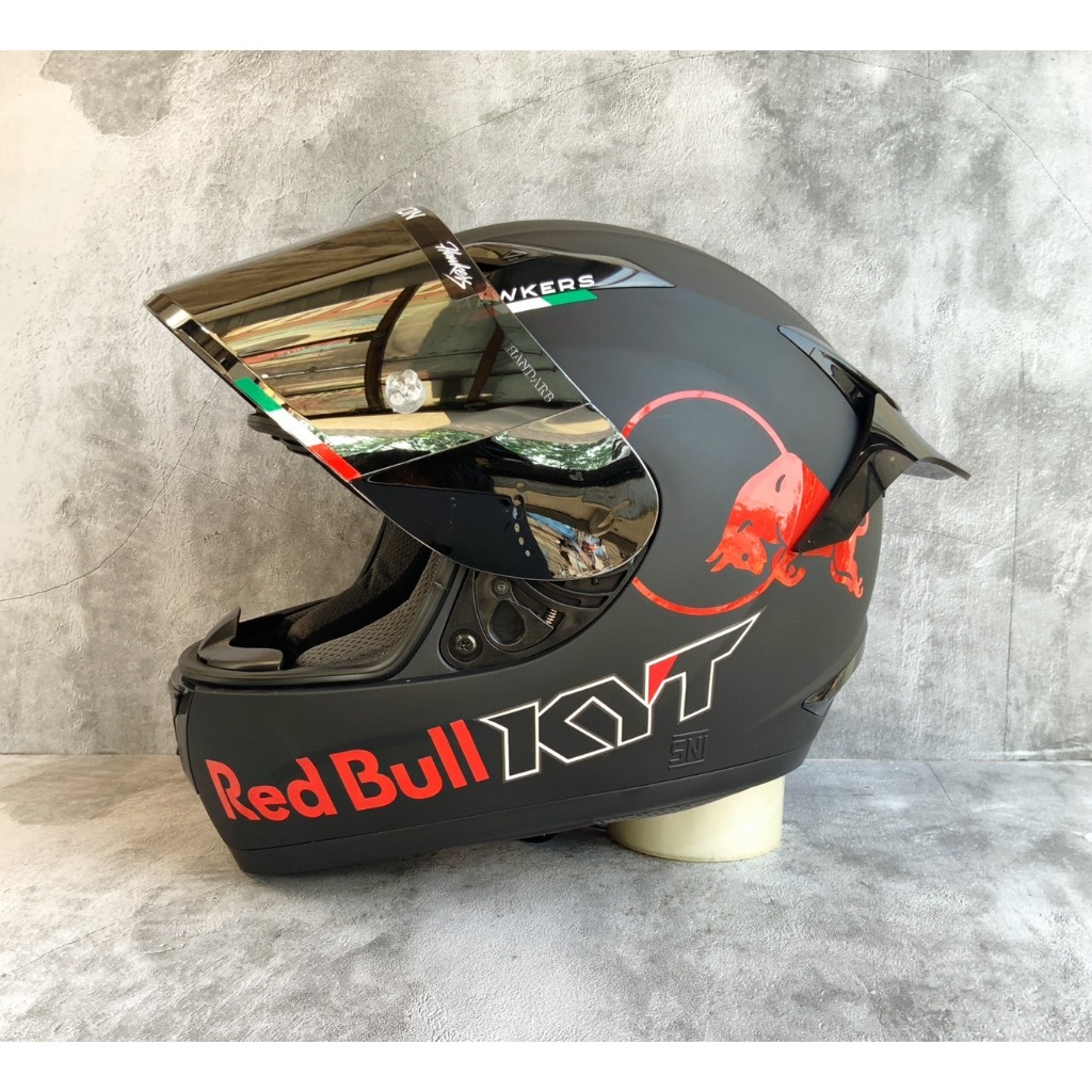 MERAH Kyt R10 SOLID Helmet Red Bull Pack | Full FACE KYT Helmet ...