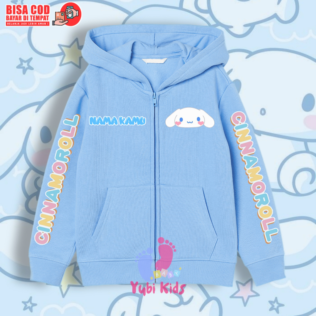 Cinnamoroll Children's Zipper Hoodie / Cinnamoroll Children's Hoodie ...
