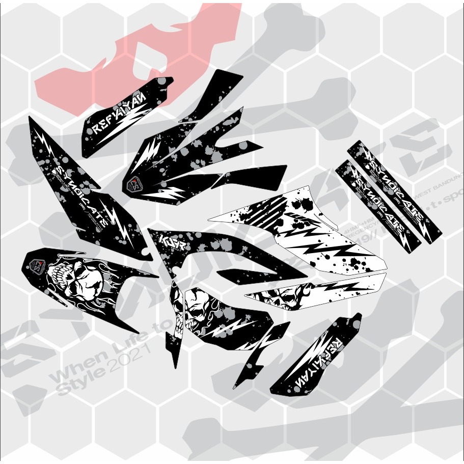 Decal/sticker WR155/klx BF/CRF 150L/D'Tracker/klx Gordon/ full body Etc ...