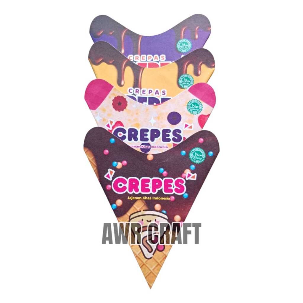 Newest Crepes Paper Size 18x15 cm 1 pack 4 Pictures Contents 100pcs ...