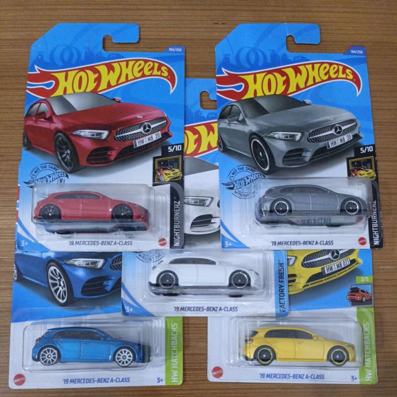 Hotwheels '19 Mercedes-Benz A-Class Nightburnerz HW Hatchback Factory ...