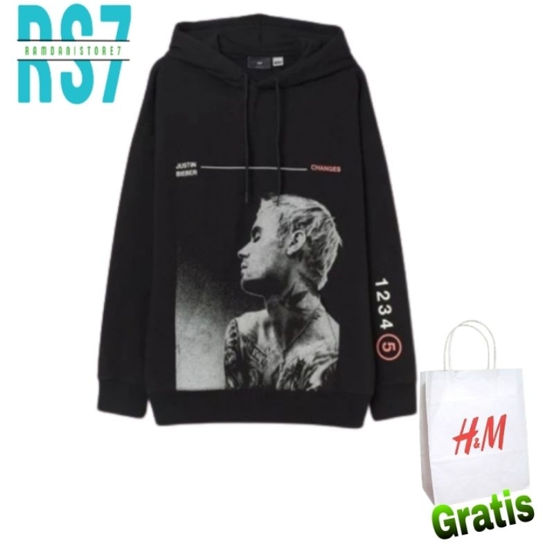 Hoodie h&m JUSTIN BIEBER Hnm Full teg Hnm, label (Free Paperbag h&m ...