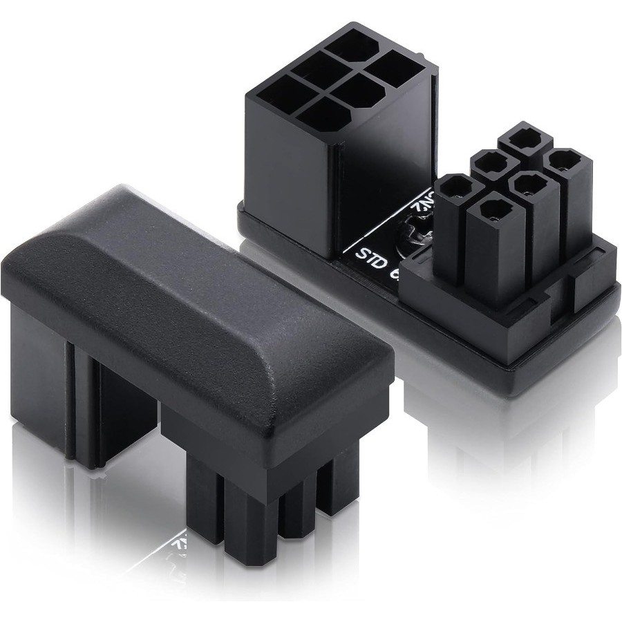 EZDIY-FAB VGA PCIe 6 Pin 180 Degree Angle adapter - 1PCS | Shopee Malaysia