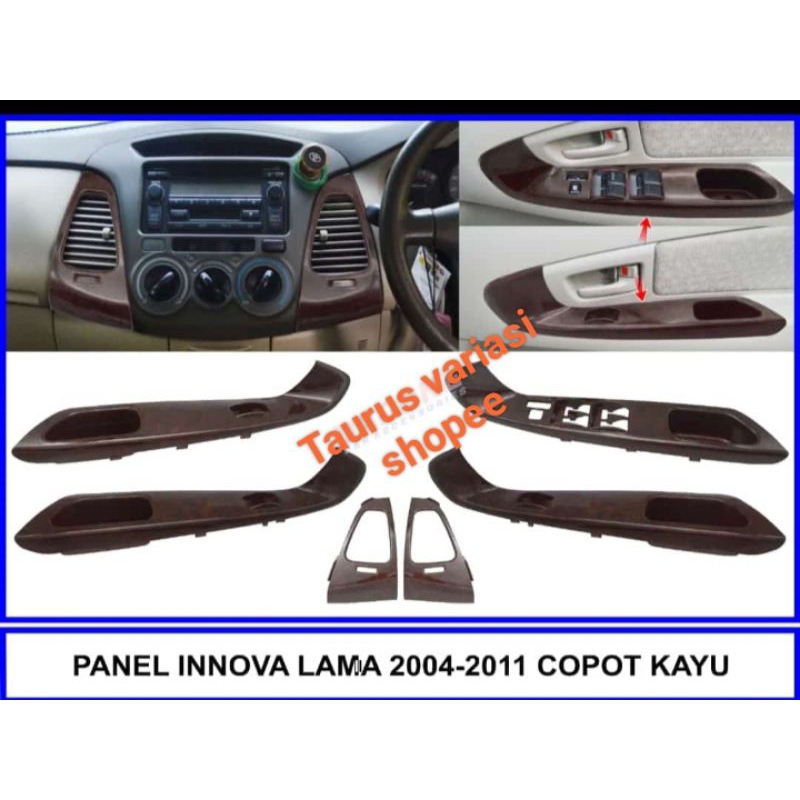 KAYU Interior wooden panels for OLD Toyota INNOVA INOVA 2004/2005/2006 ...