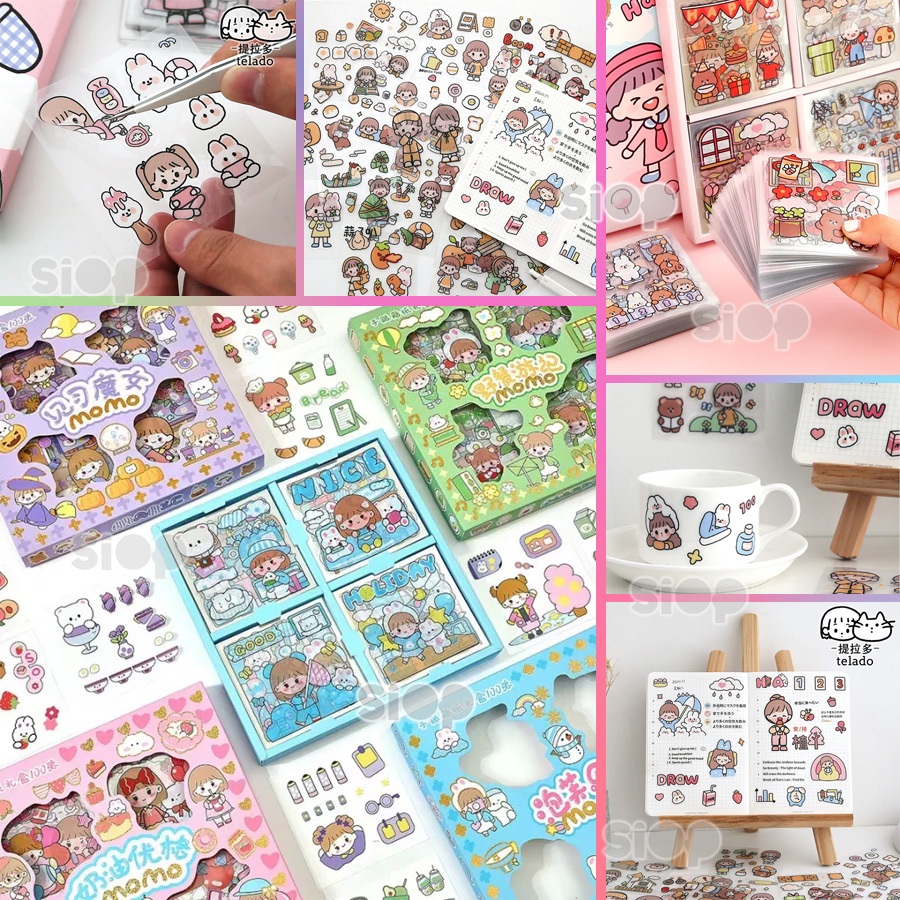 Sticker MOMO Edition Premium Waterproof Sticker [1 Sheet] | Shopee Malaysia