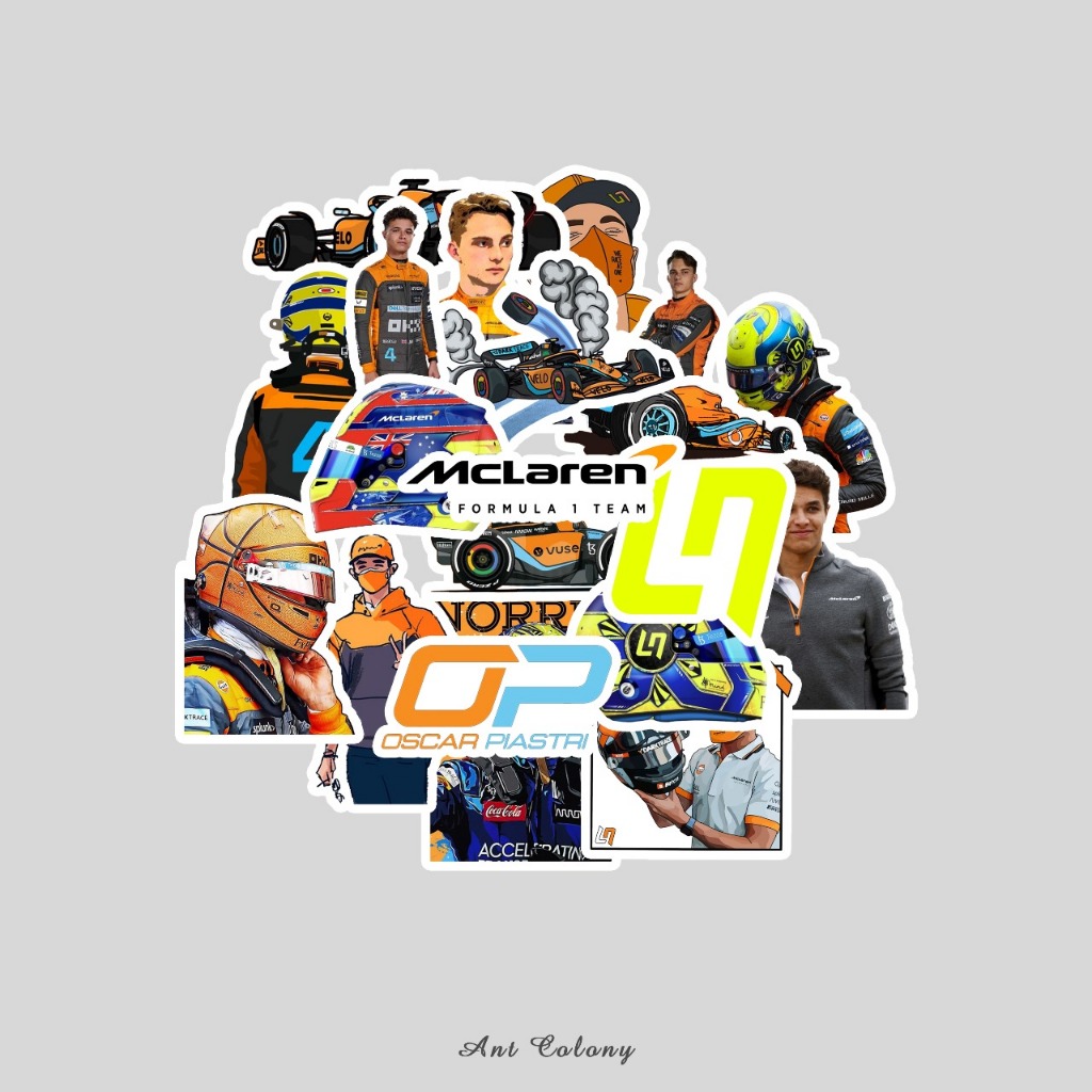 Sticker Pack Formula 1 F1 Vinyl Doff Laminate Sticker | Mclaren Sticker ...