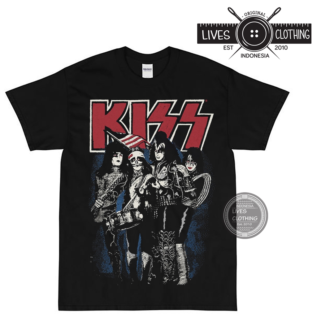 Kaos BAND KISS MARCHING / ACDC NIRVANA THE BEATLES MISFITS BRING ME THE ...